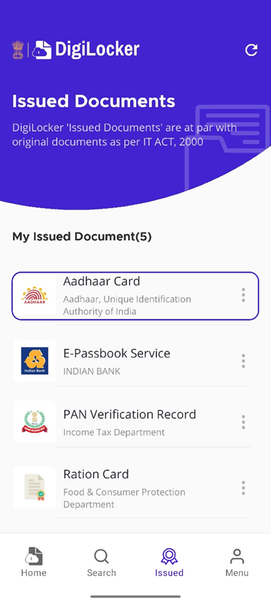 Download or Share Issued Document Using DigiLocker – Blog DigiLocker